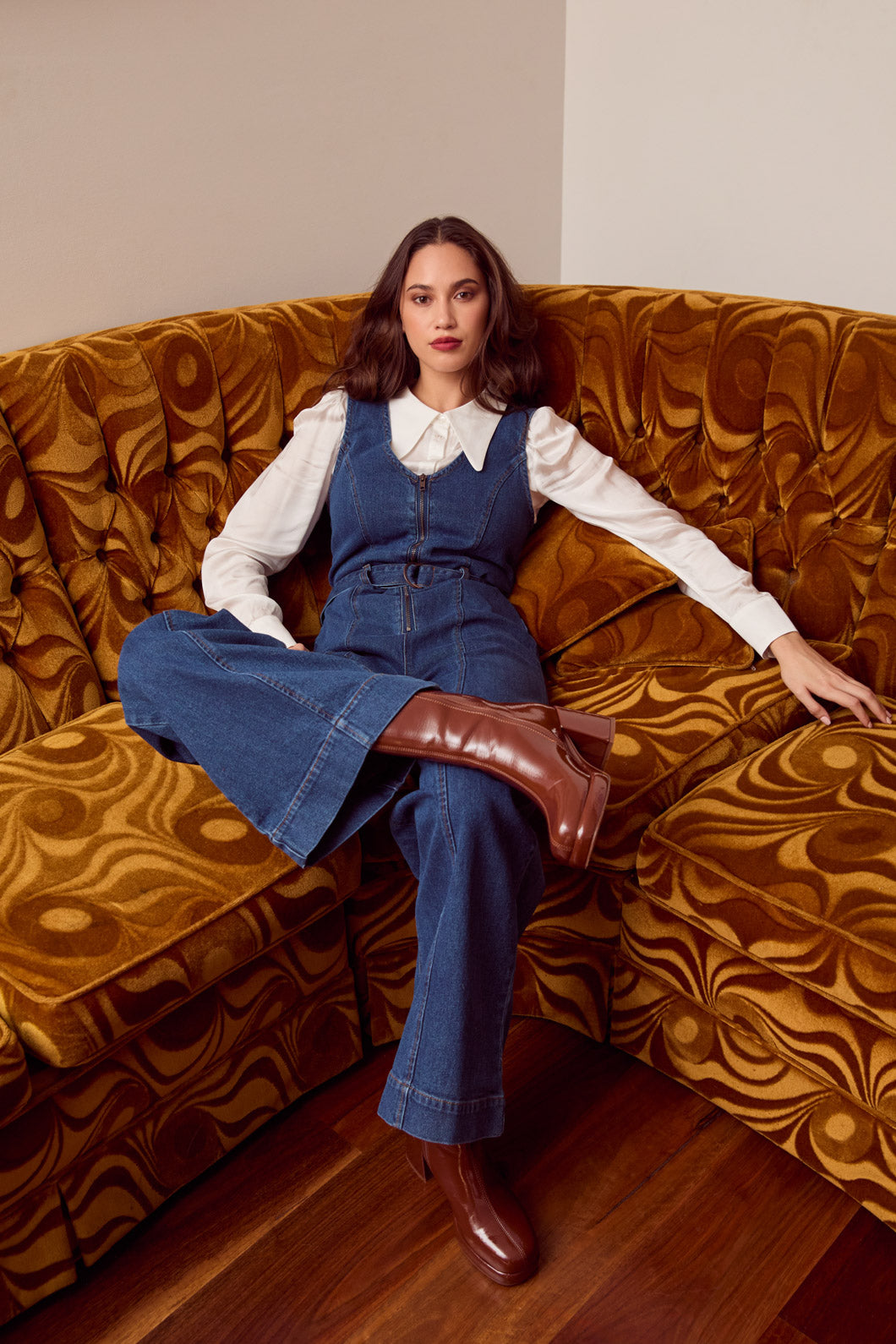 Codi Denim Sleeveless Jumpsuit – Princess Highway