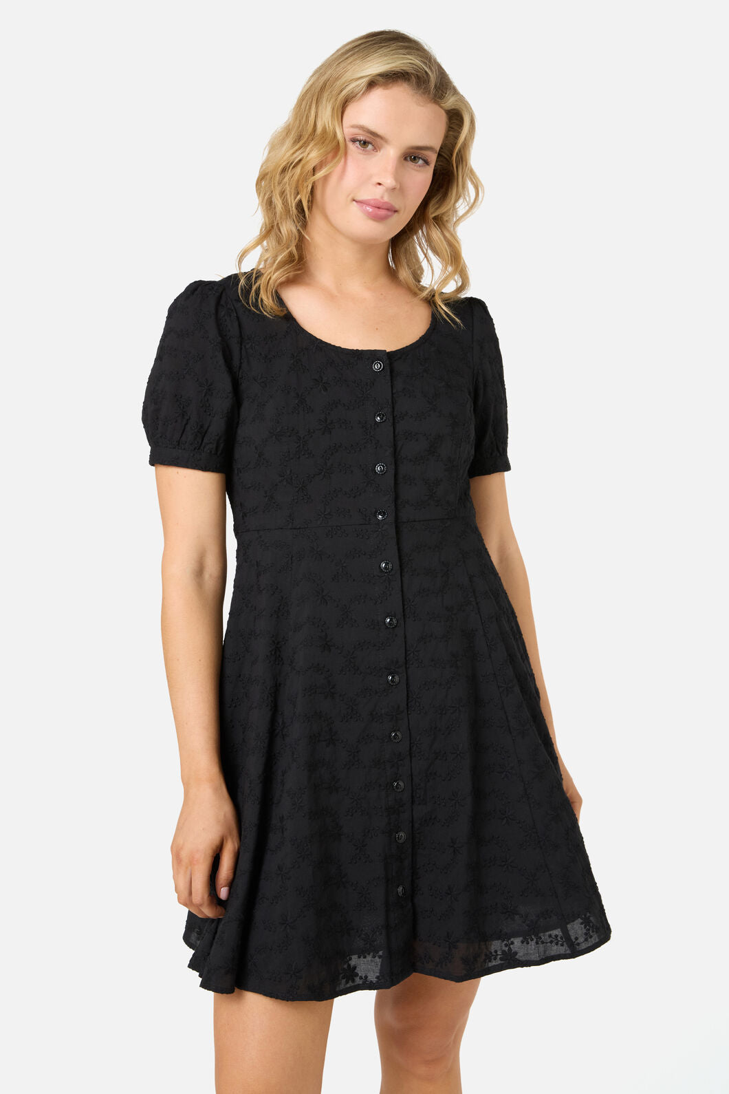Lily Broidery Mini Dress – Princess Highway